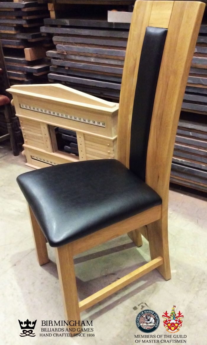 Birmingham Billiards | Hand made dining chairs