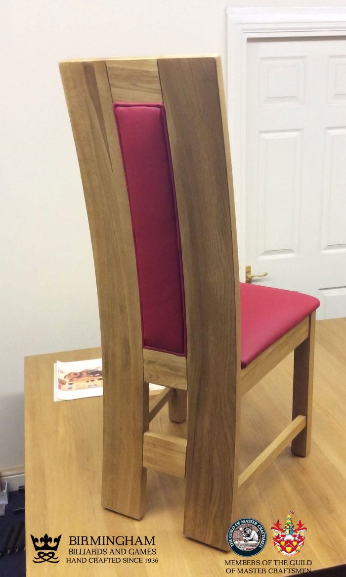 Birmingham Billiards | Hand made dining chairs